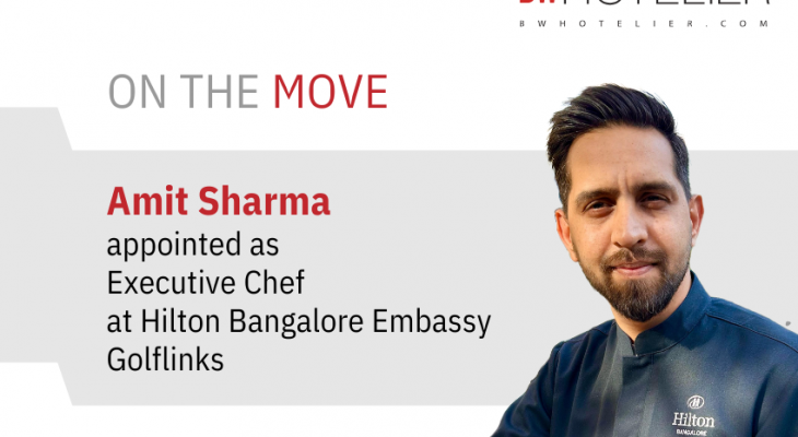 Hilton Bangalore Embassy Golflinks appoints Amit Sharma as Executive Chef - BW Hotelier